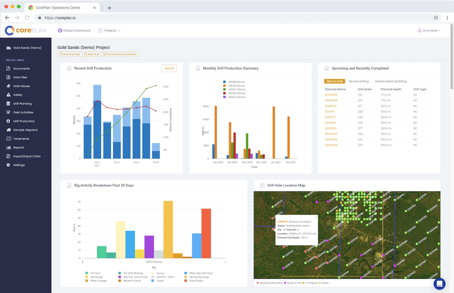 CorePlan Exploration Hub | Drill Program Data Platform for Exploration Teams
